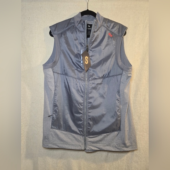 Jackets & Coats | Oros Quantum Vest Light Titanium Color Zipup Vest ...